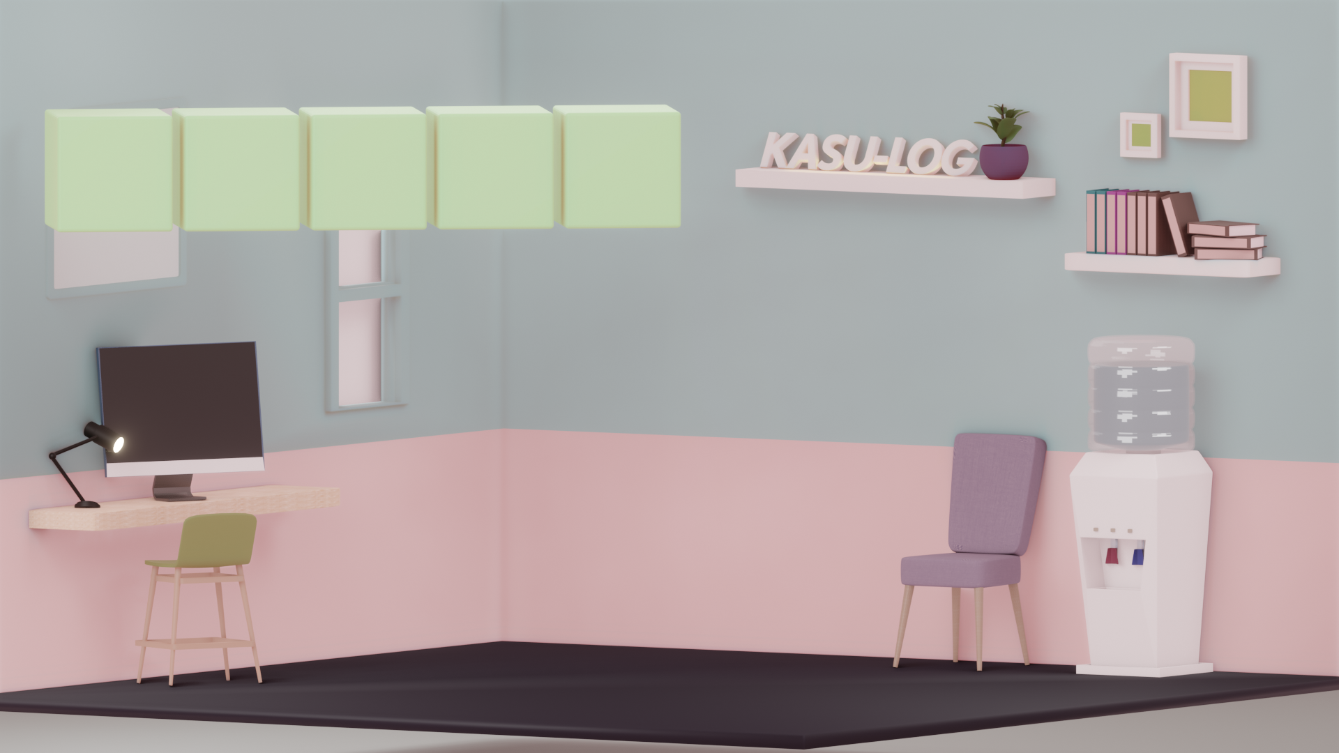 Character Animatorの背景をBlenderで作ってみました！#wip - KASU-LOG